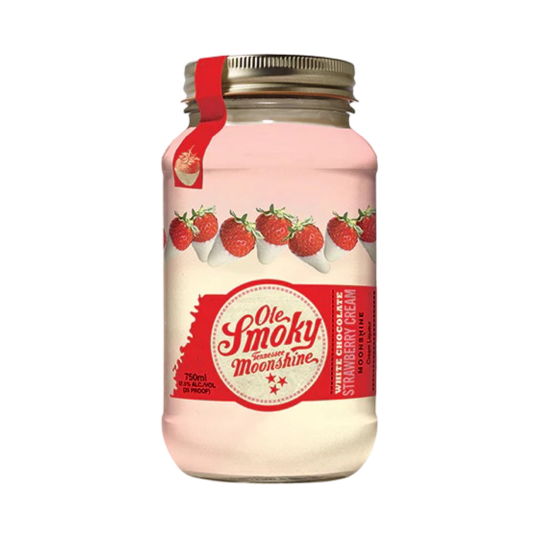 Ole Smoky White Chocolate Strawberry Cream Moonshine 750ml – VS